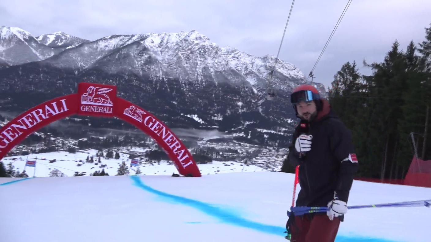 SG D di Garmisch, la ricognizione di Simon Lamberti (30.01.2021) - RSI ...